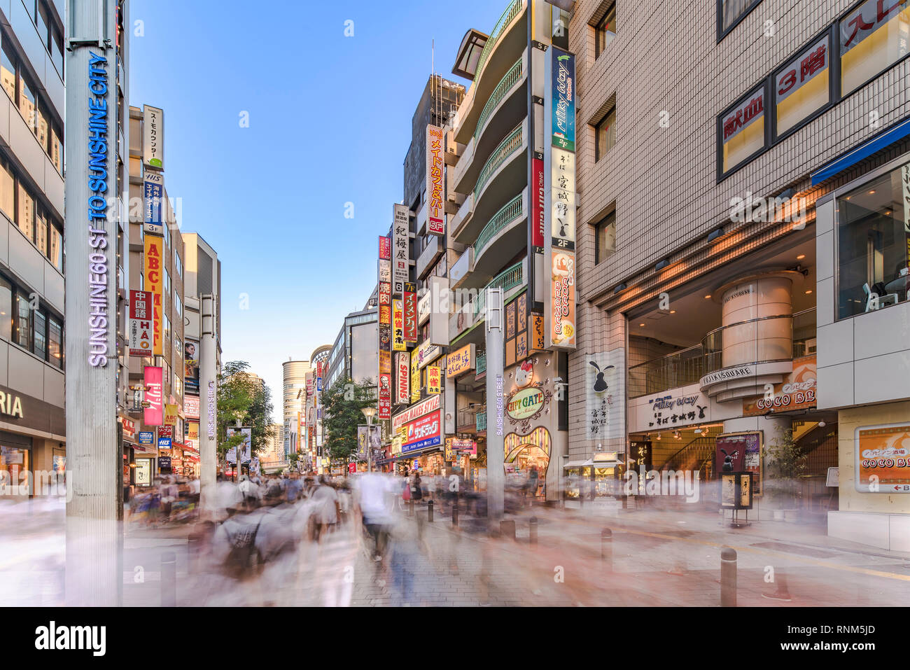 Sunshine 60 Street connecting the east exit of Ikebukuro station lines ...
