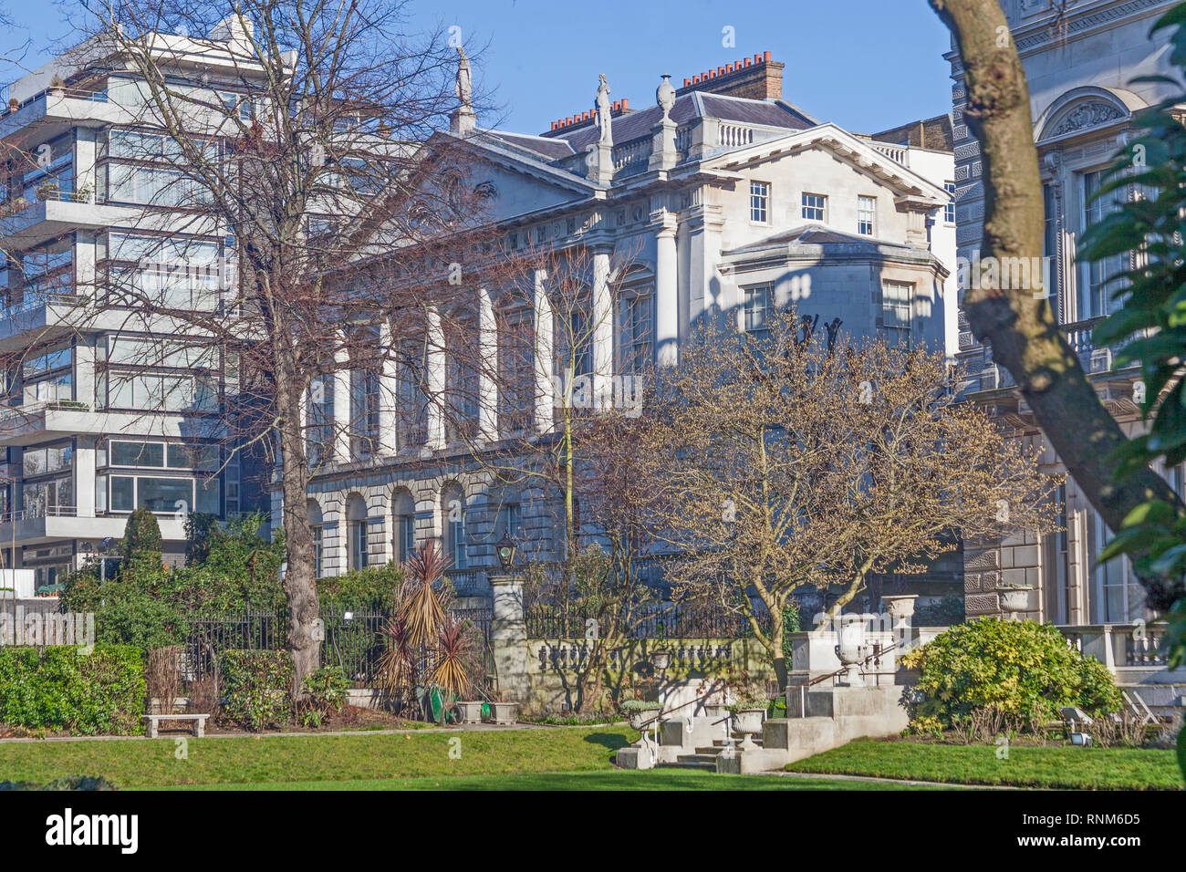 London, Green Park. 18th Century Spencer House, viewed from Queen's ...