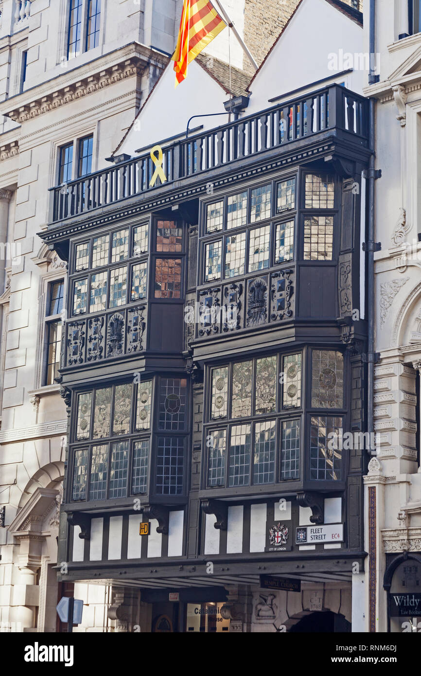 City of London. The original Jacobean frontage of Prince Henry's Room ...