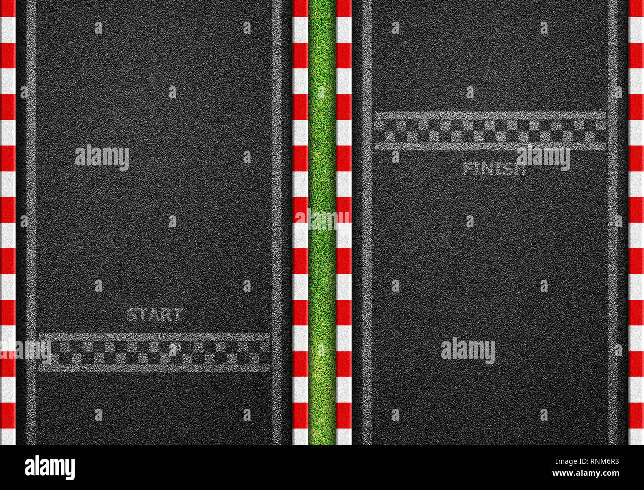 Start and Finish line racing background top view Stock Photo - Alamy