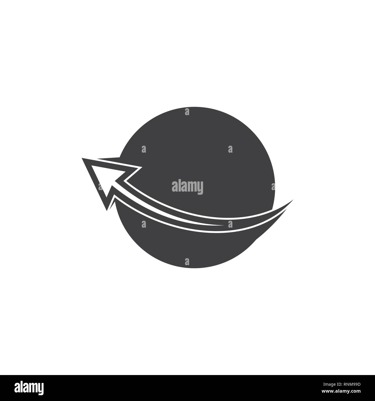 global movement geometric arrow marketing logo vector Stock Vector ...