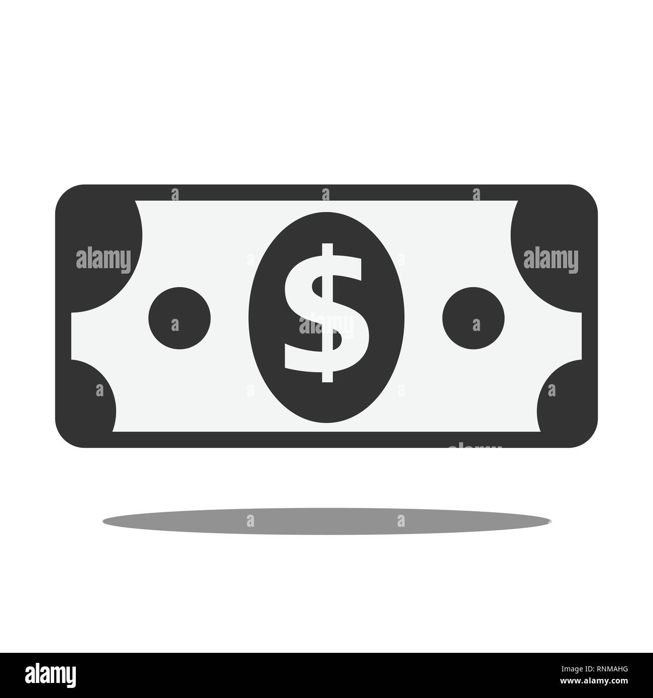 Dollar vector icon on Cut Out Stock Images & Pictures - Alamy