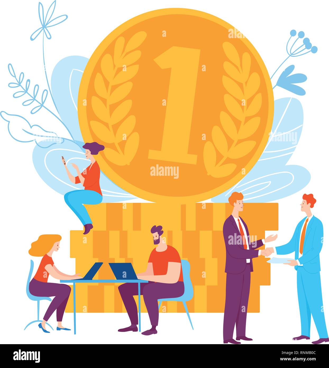 Money conversation Stock Vector Images - Alamy