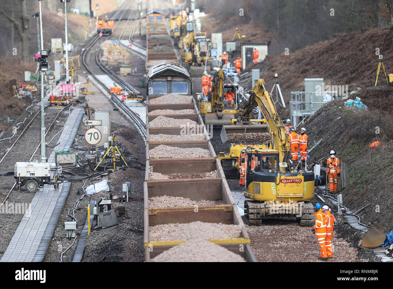 Network Rails improvement project on the London to Brighton railway ...