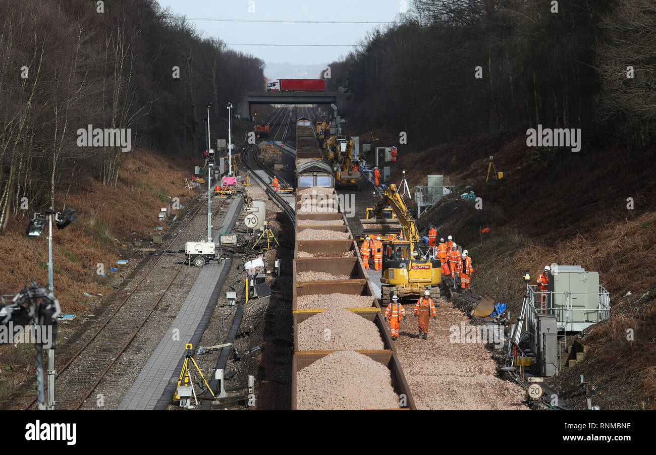 Network Rails improvement project on the London to Brighton railway ...