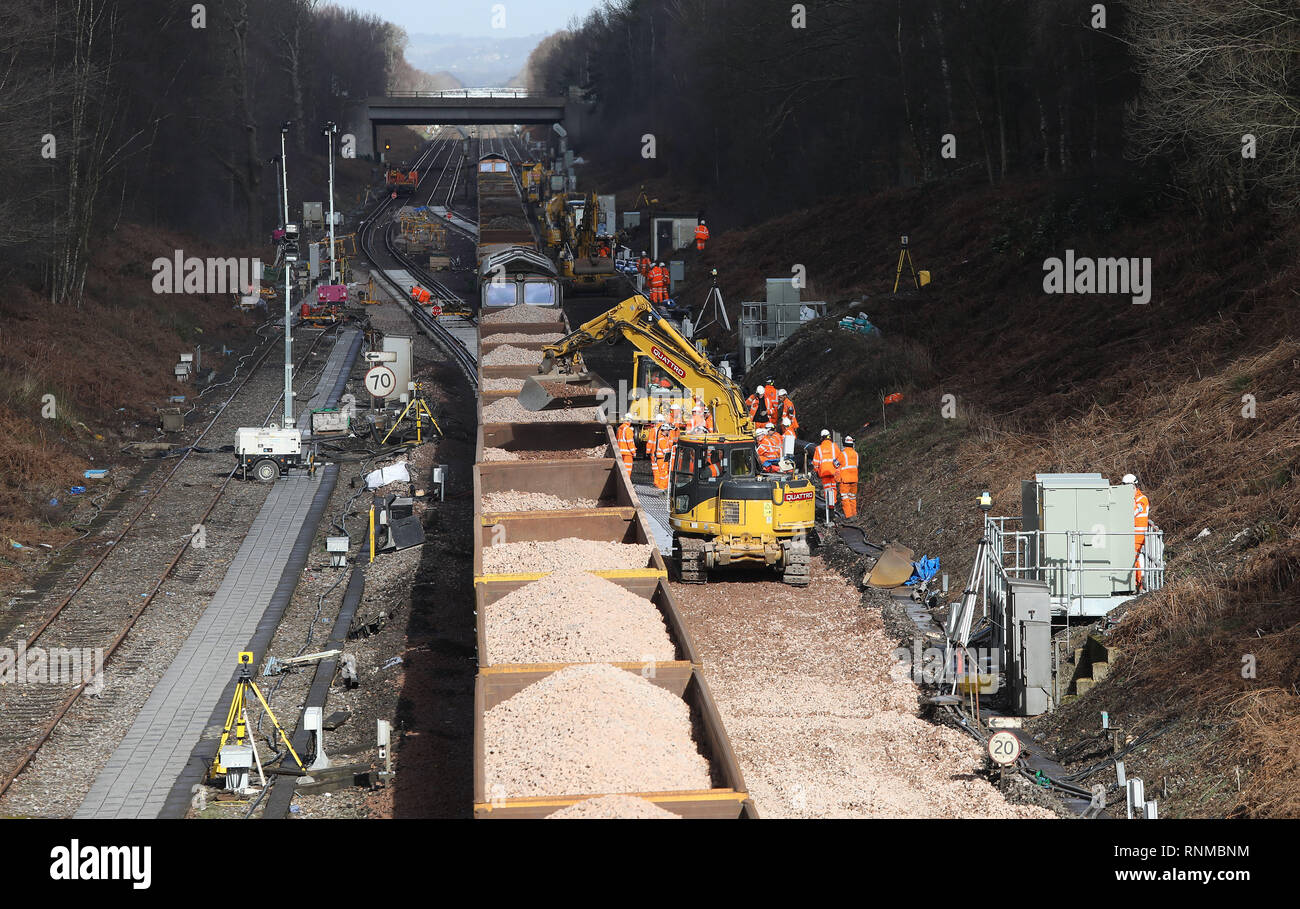 Network Rails improvement project on the London to Brighton railway ...