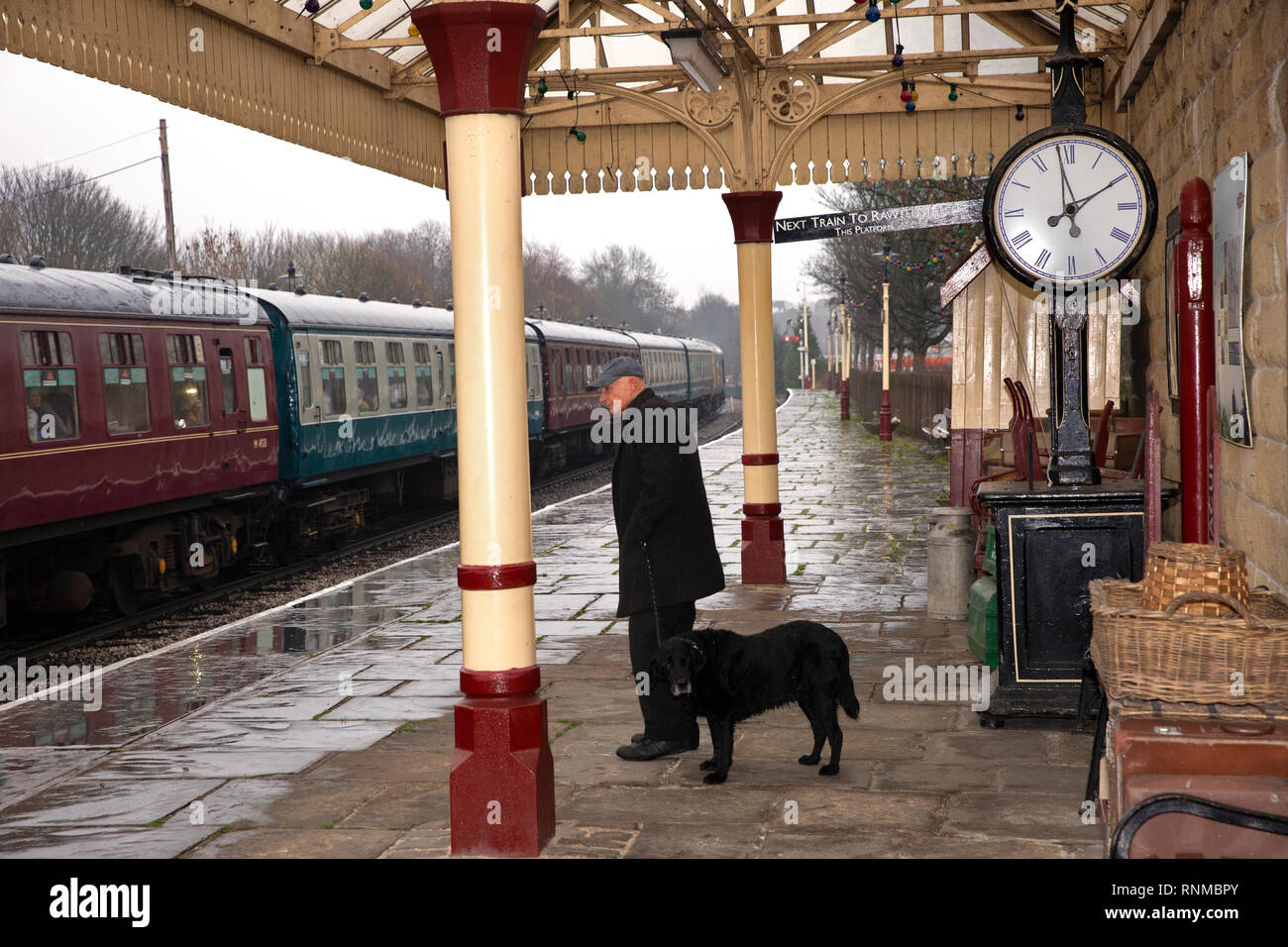 UK, England, Lancashire, Ramsbottom, East Lancashire Railway, Station ...