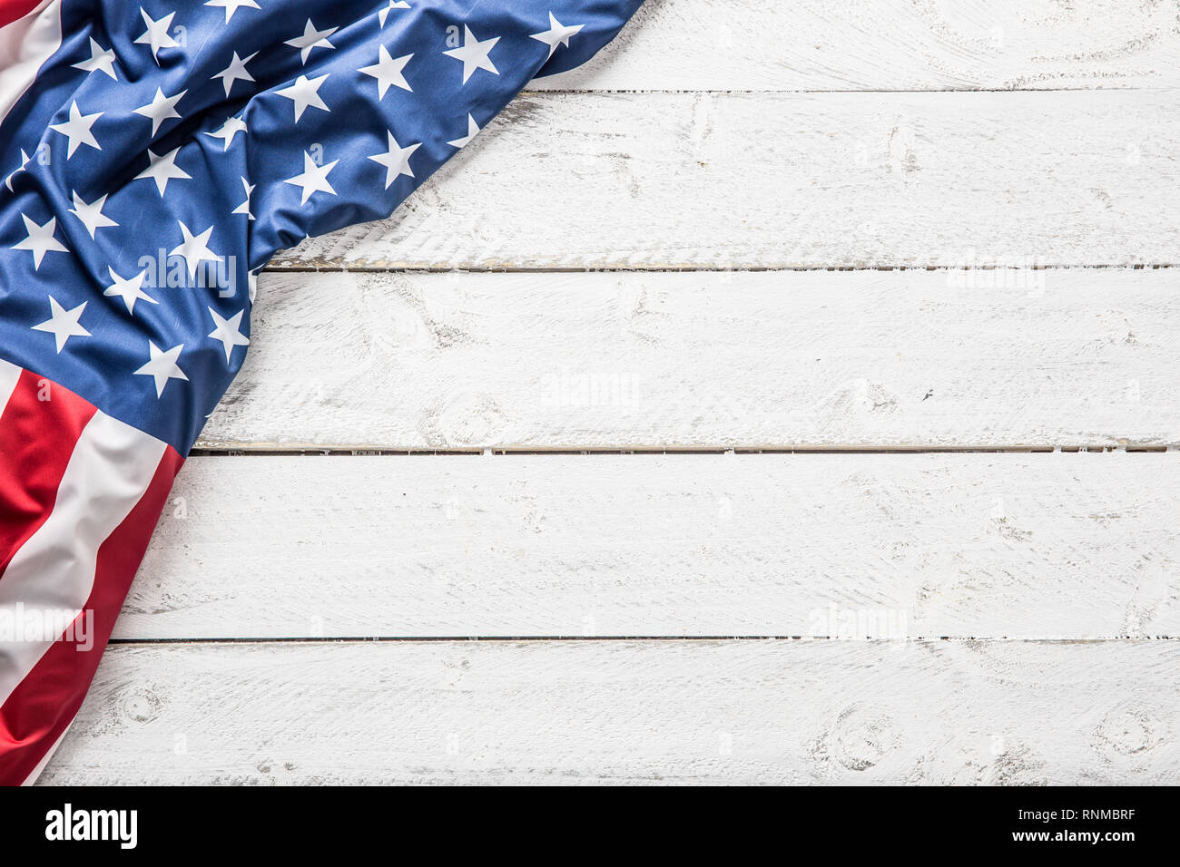 United states flag on table top view hi-res stock photography and ...