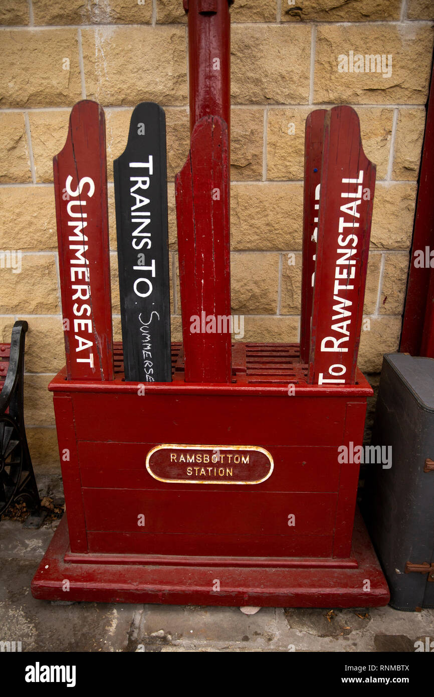 Train destination boards hi-res stock photography and images - Alamy