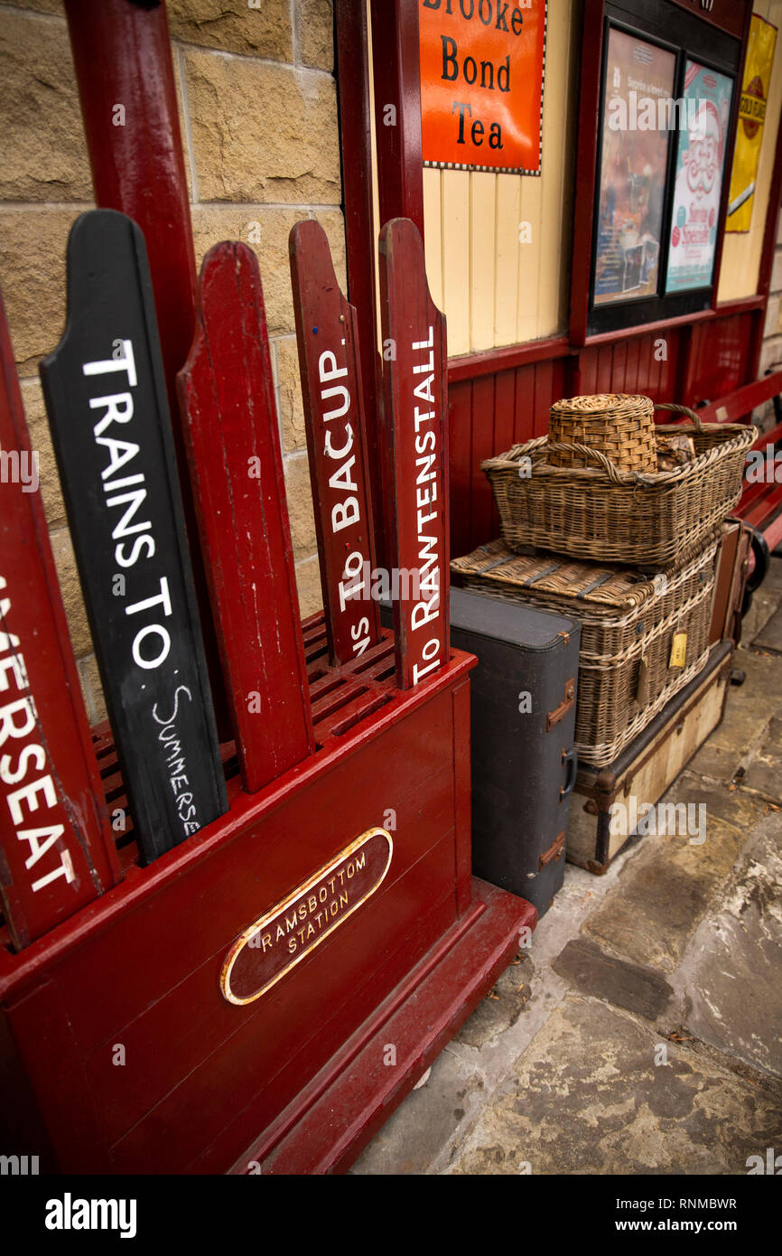 UK, England, Lancashire, Ramsbottom, East Lancashire Railway Station ...