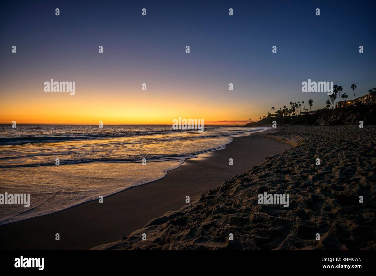 Sunset Beach, Laguna Beach, Orange County, California, USA Stock Photo ...