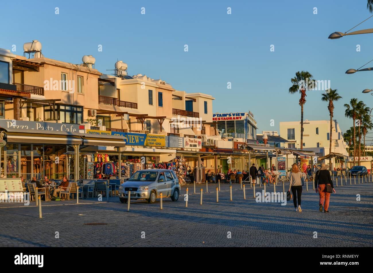 Shore promenade, Paphos, Cyprus Stock Photo - Alamy