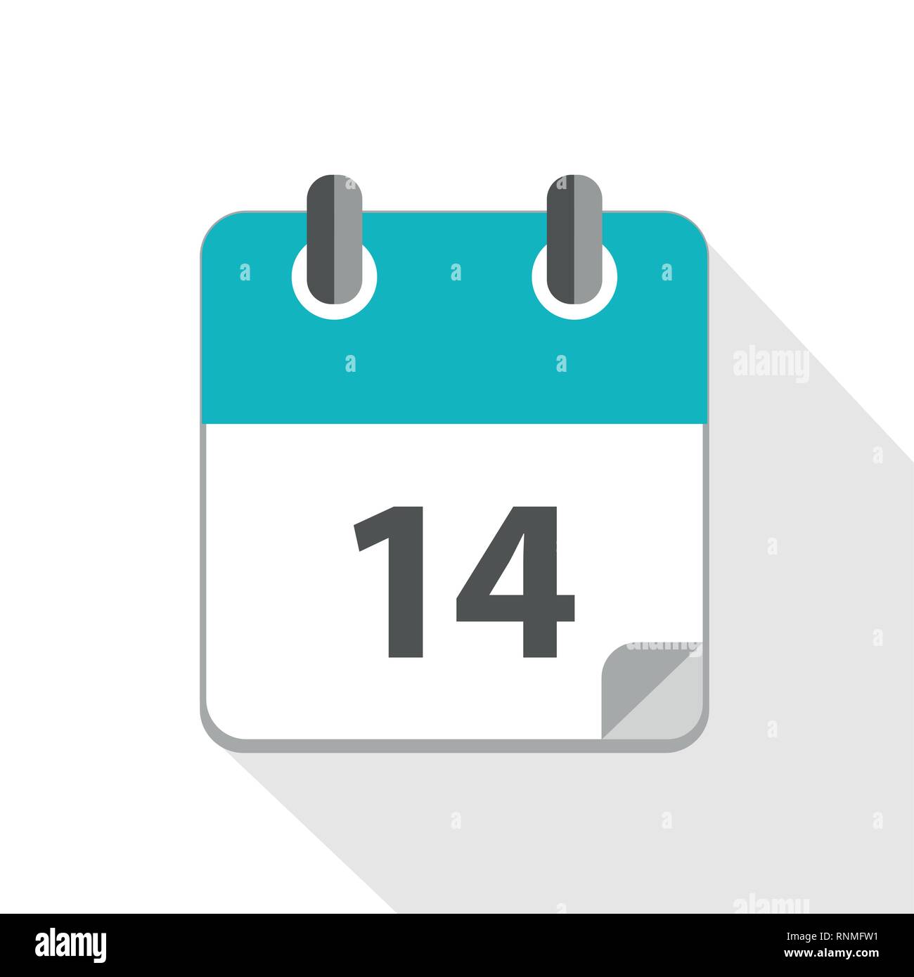 Blue february calendar hi-res stock photography and images - Alamy