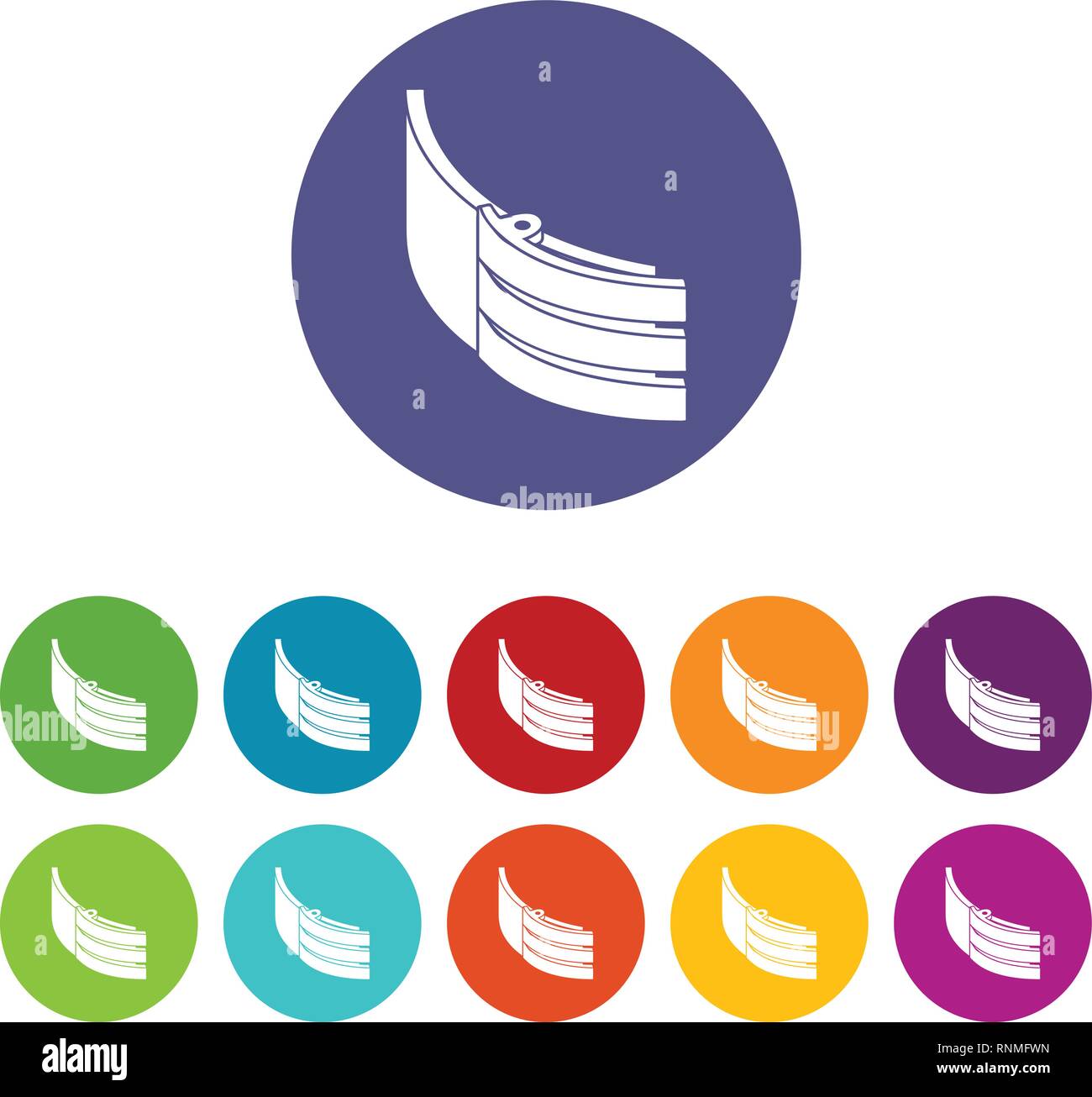 Strap belt icons set vector color Stock Vector Image & Art - Alamy