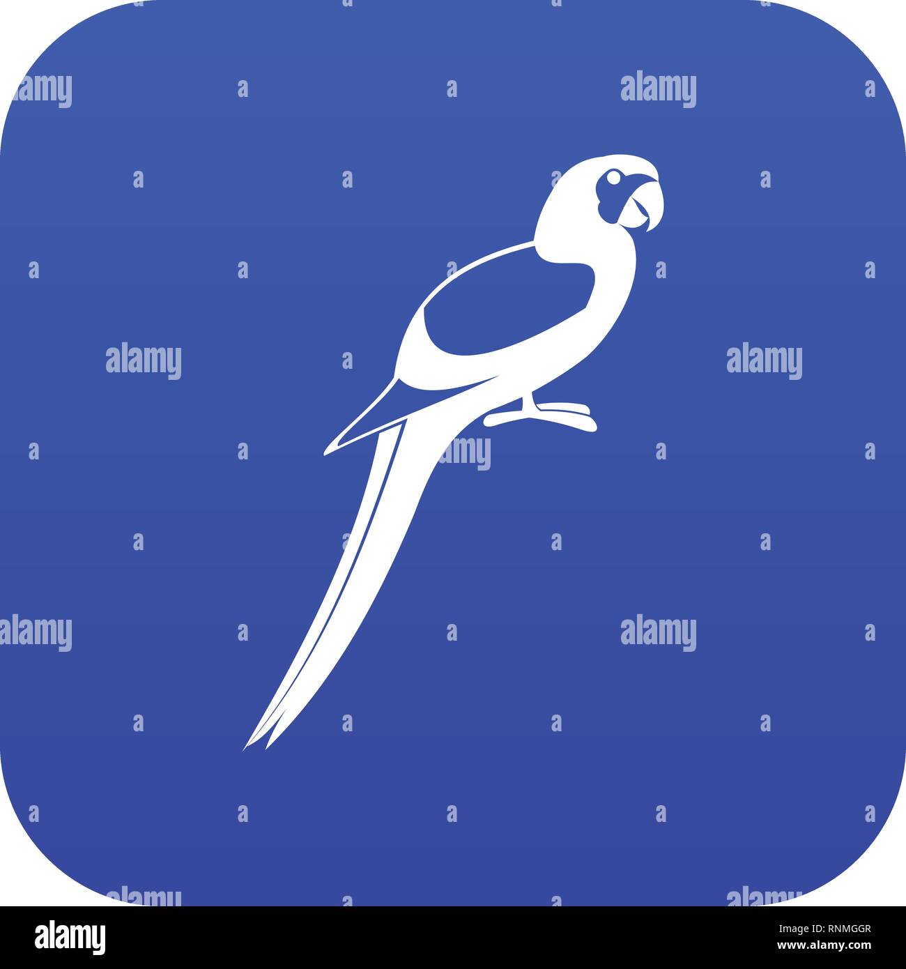 Parrot icon digital blue Stock Vector Image & Art - Alamy