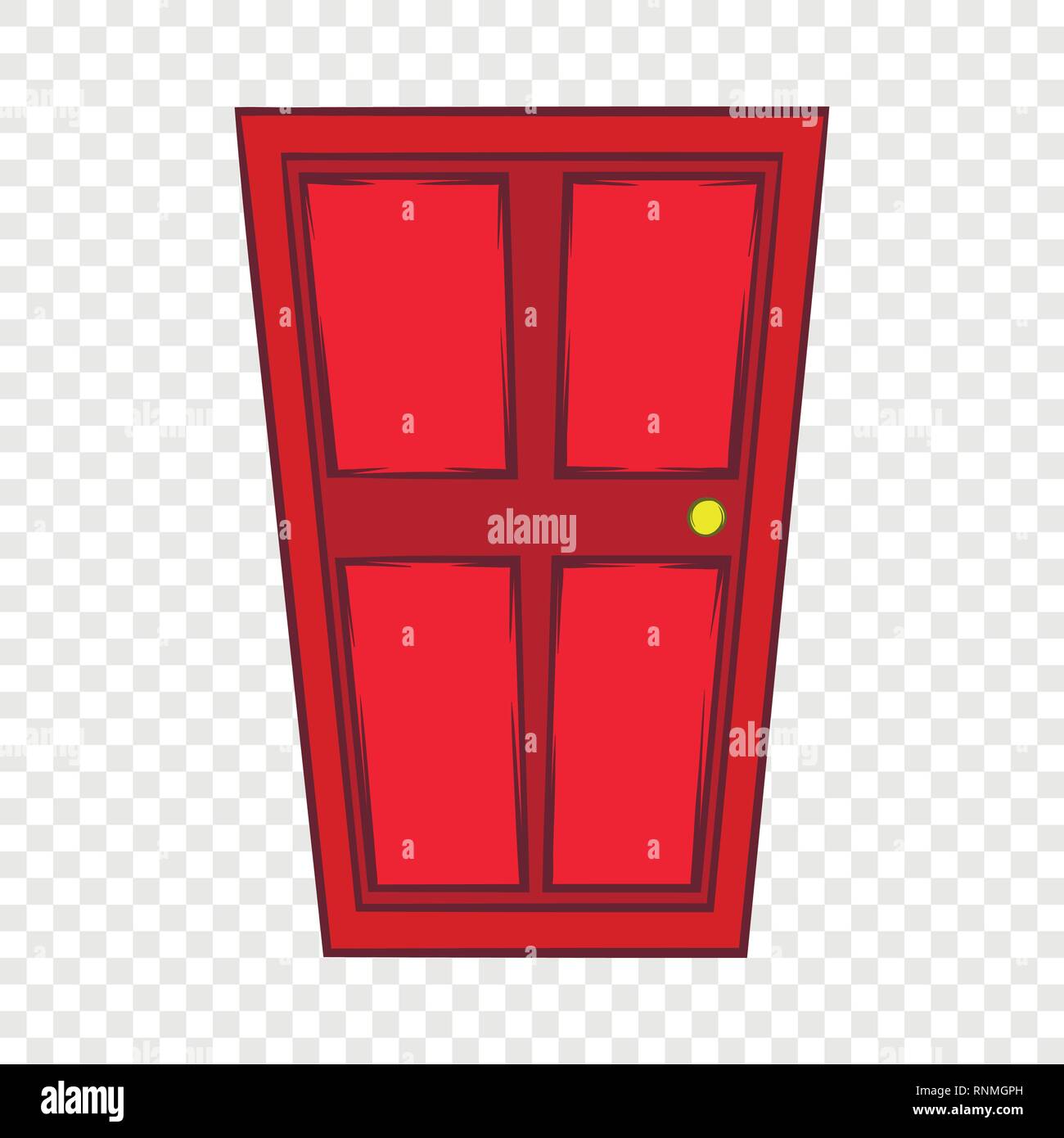 Entrance traditional red wooden house Stock Vector Images - Alamy