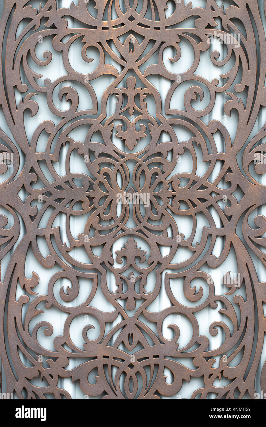beautiful decorative metal elements forged wrought iron gates Stock ...