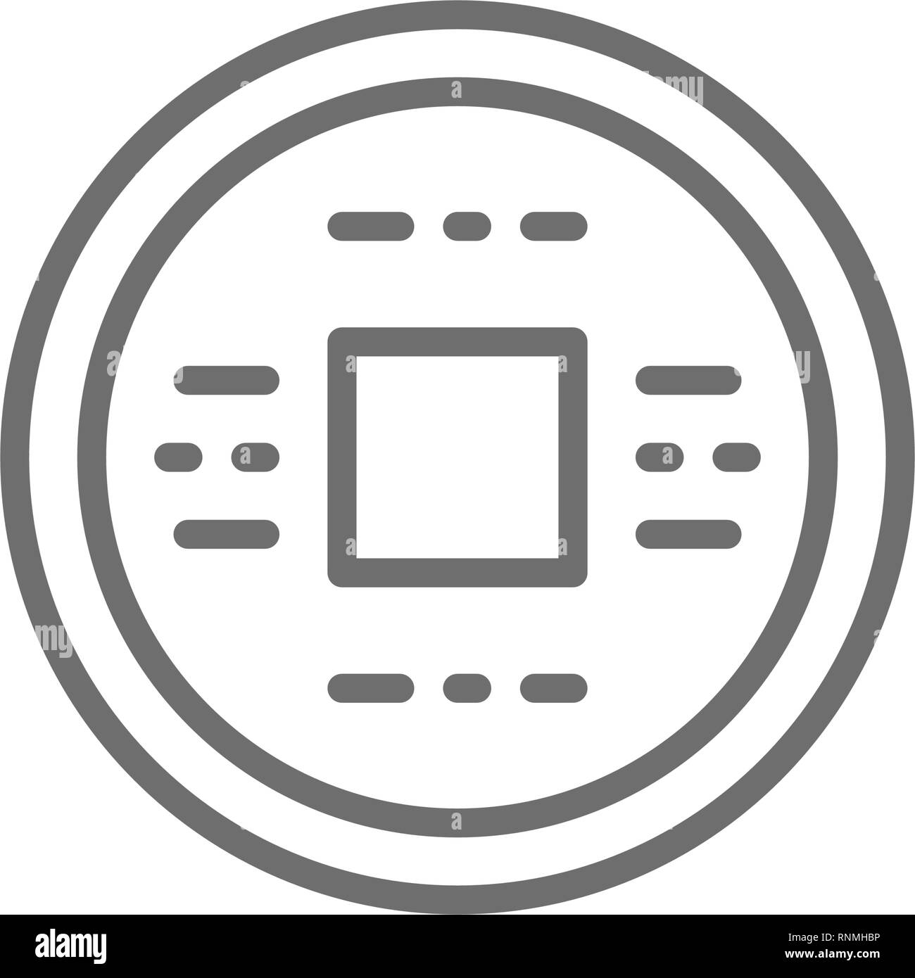 Chinese coin amulet Stock Vector Images - Alamy