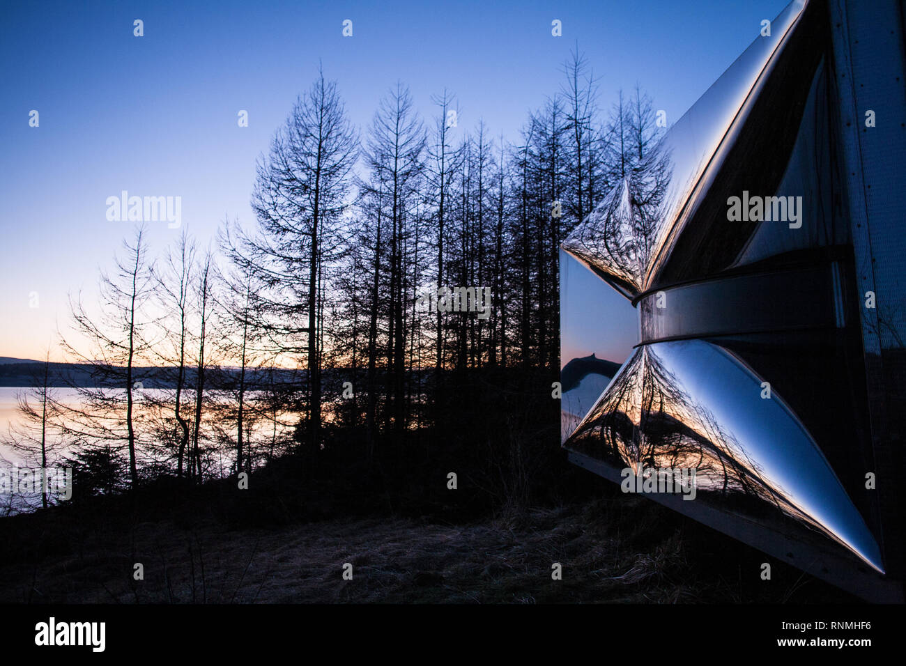 Kielder Water Forest Art Work Stock Photo - Alamy