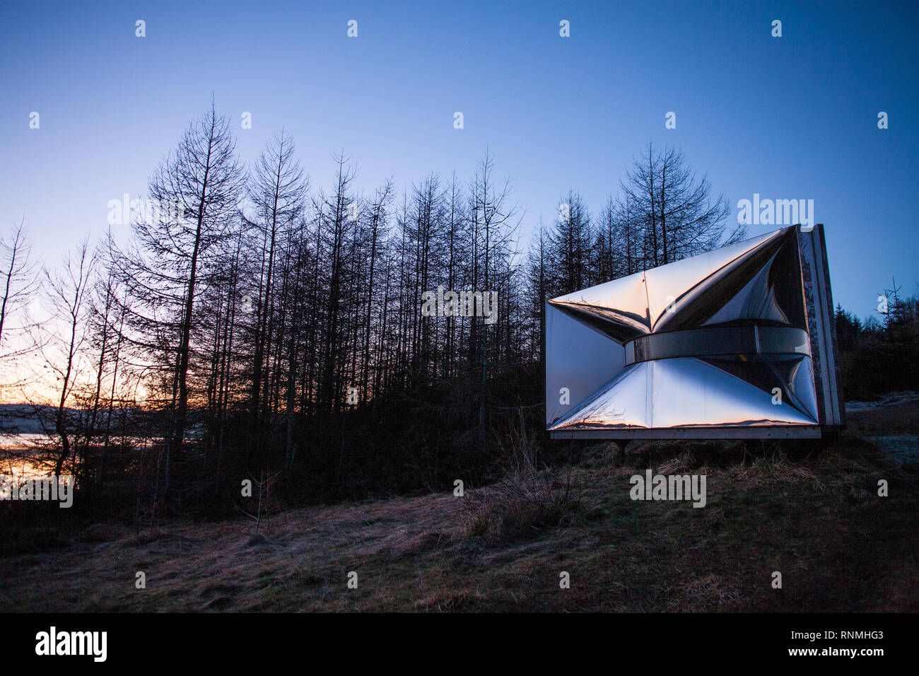 Kielder Water Forest Art Work Stock Photo - Alamy
