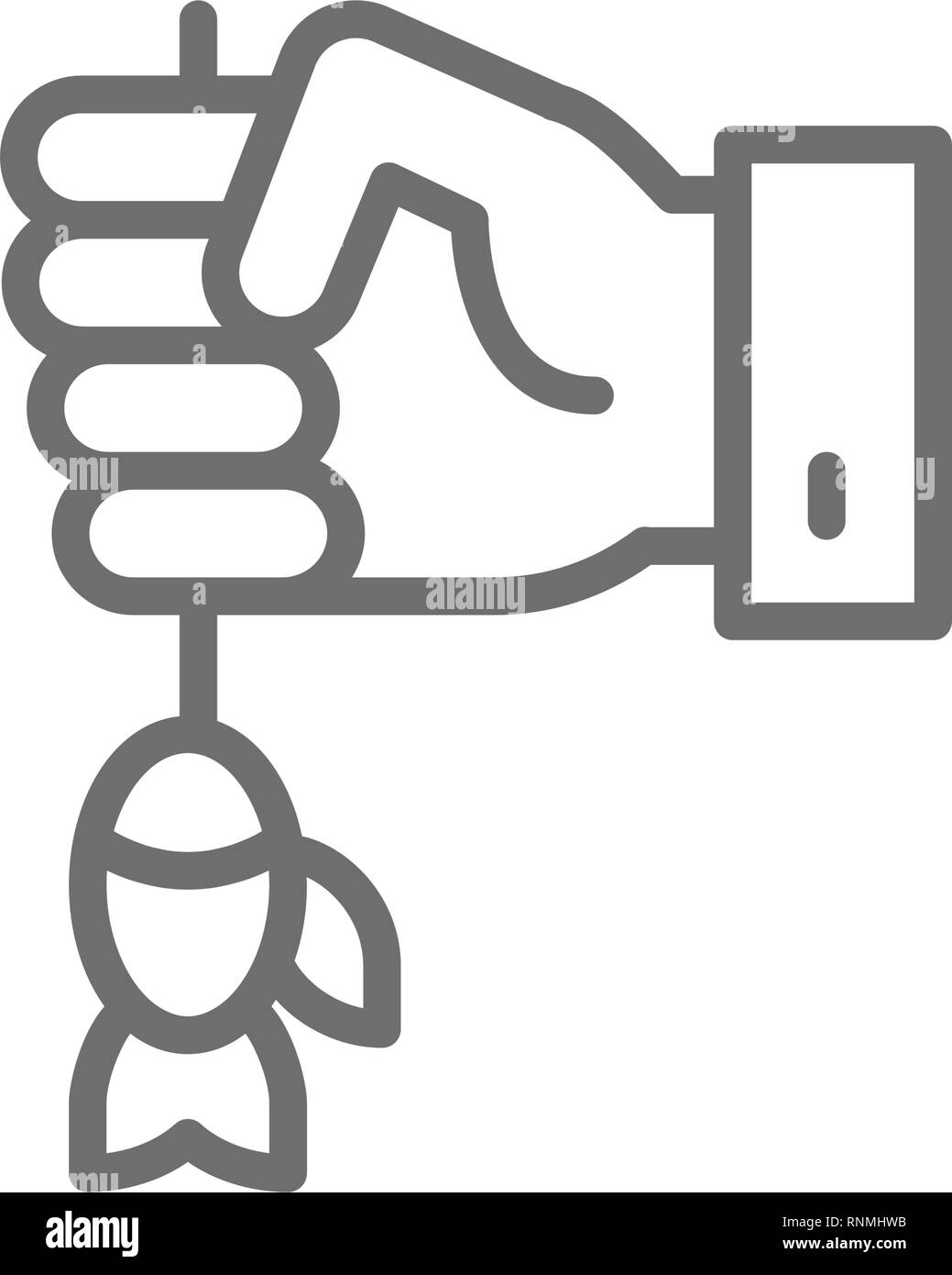 Lure hand gesture Stock Vector Images - Alamy