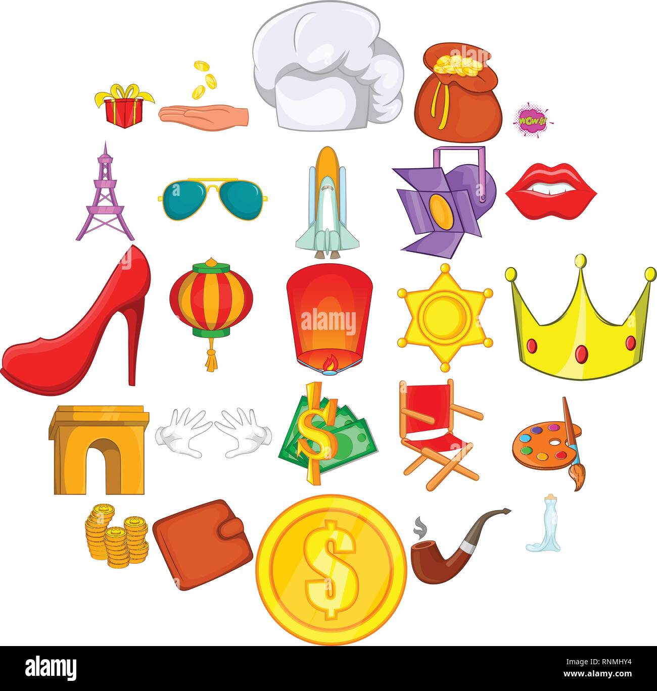 Superiority icons set, cartoon style Stock Vector Image & Art - Alamy