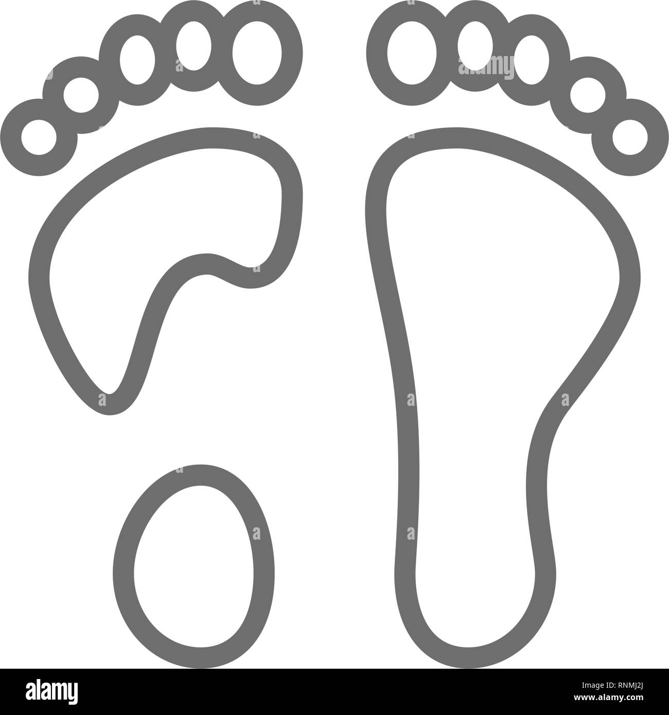 Feet barefoot high Stock Vector Images - Alamy