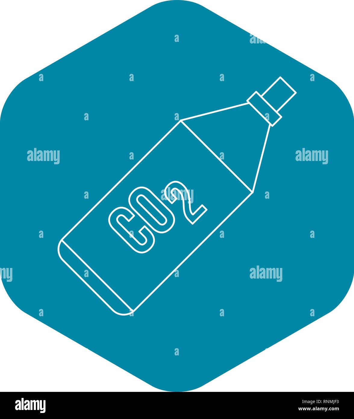 CO2 bottle icon, outline style Stock Vector Image & Art - Alamy