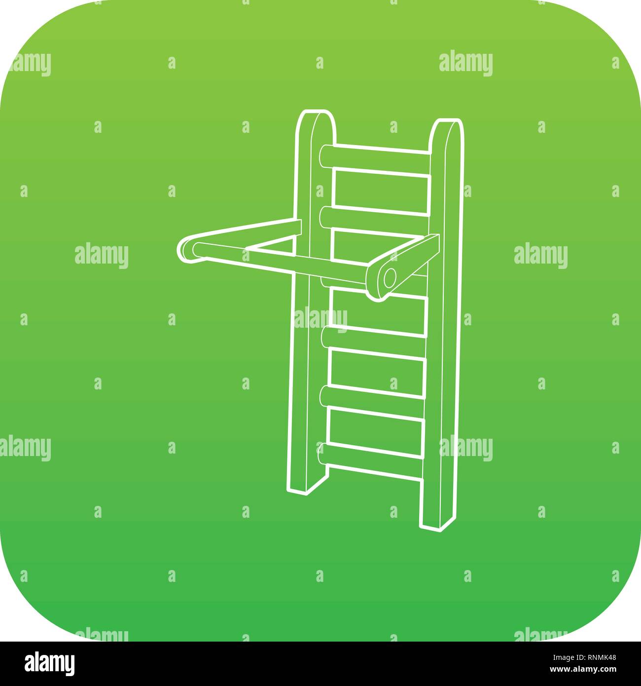 Horizontal bar icon green vector Stock Vector Image & Art - Alamy
