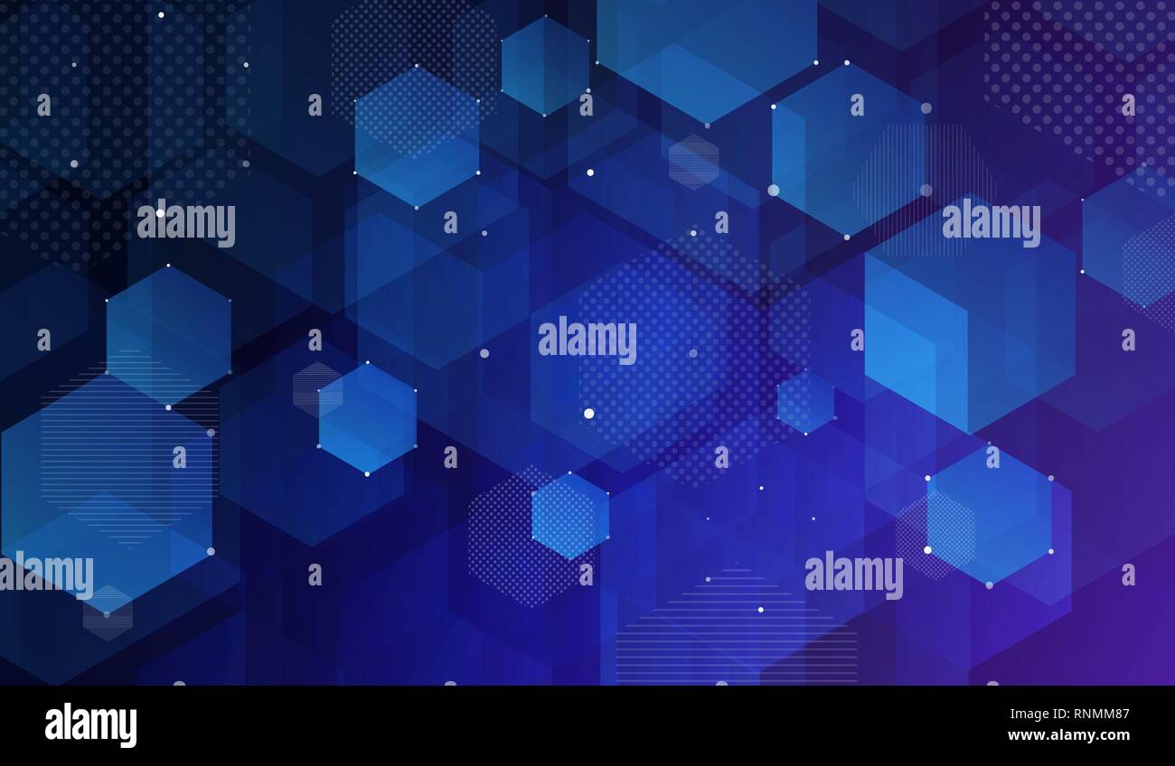 Abstract 3d triangle shine blue Stock Vector Images - Alamy