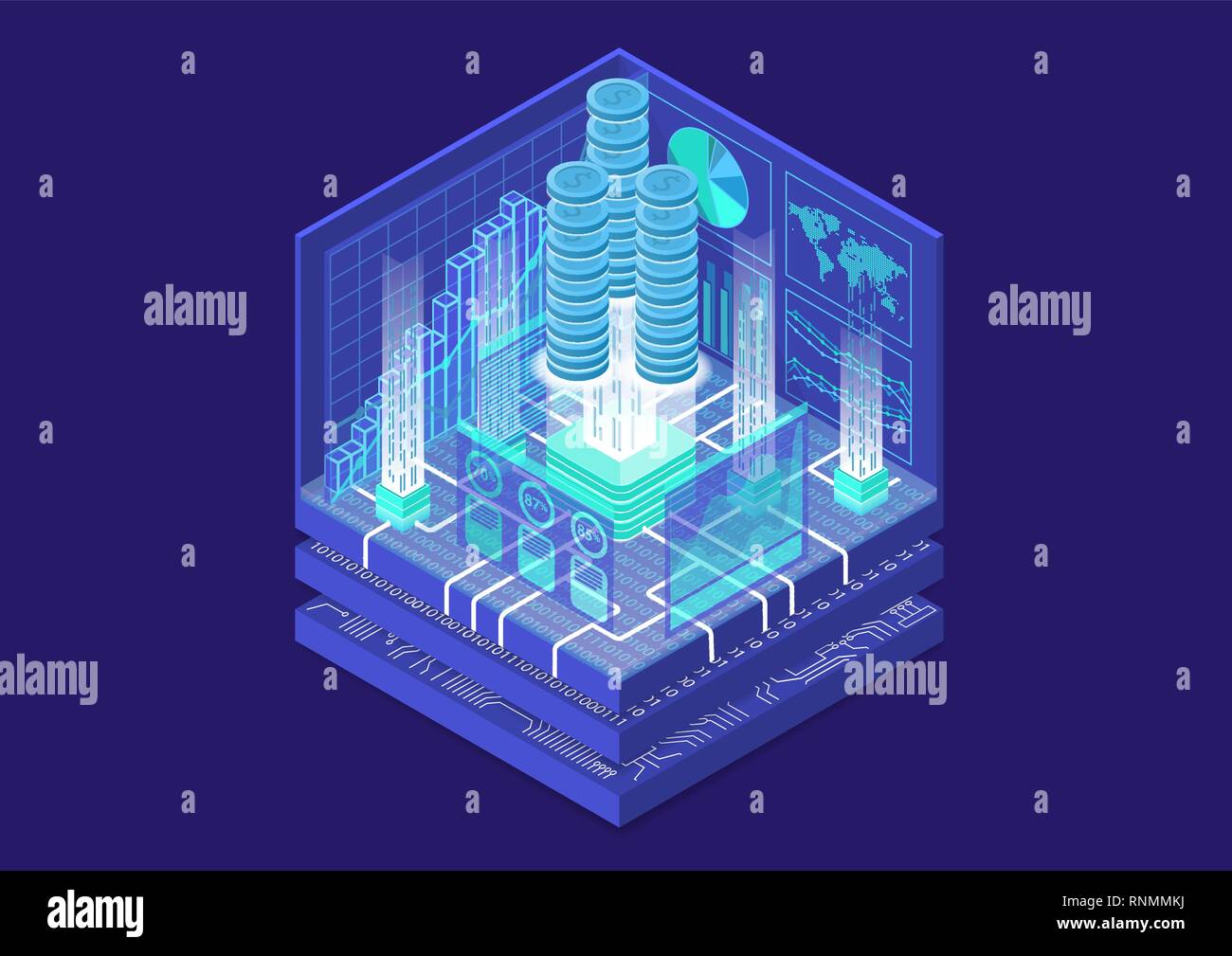 Virtual transactions Stock Vector Images - Alamy