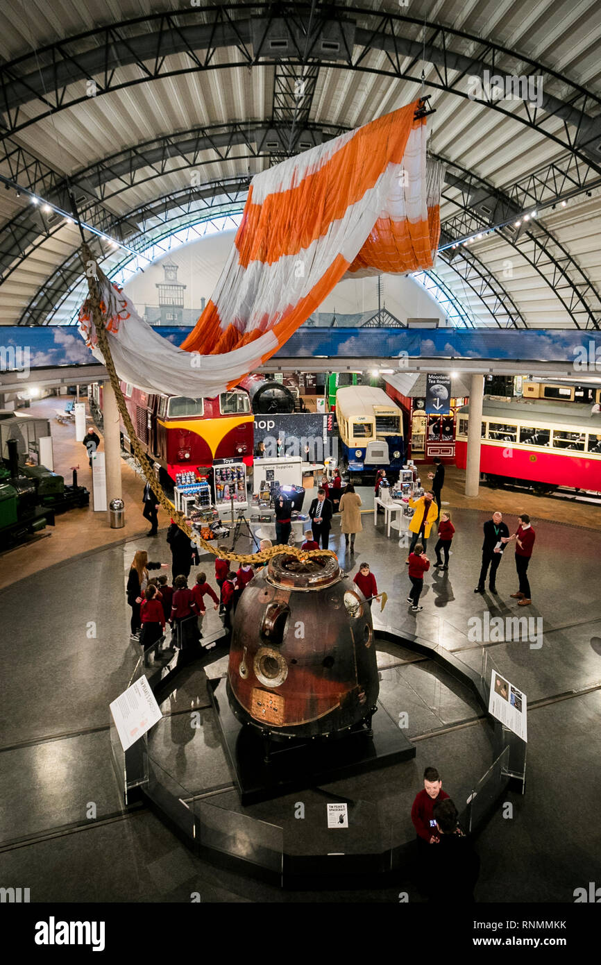 British astronaut Tim Peake's Soyuz TMA-19M capsule complete with ...