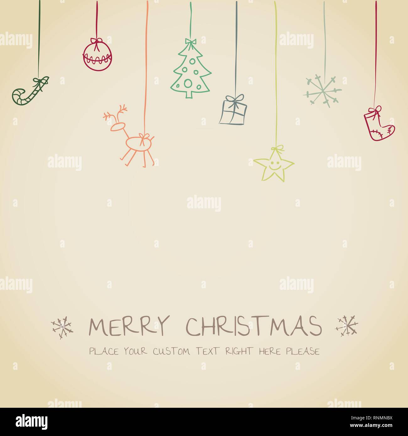 Christmas invitation card text Stock Vector Images - Alamy