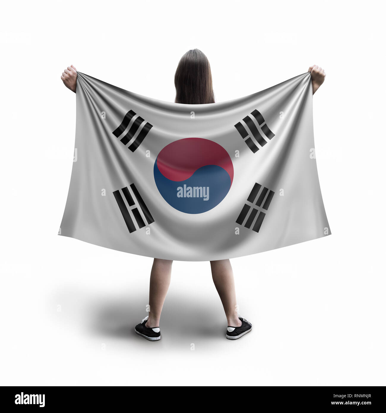 Women and flag Stock Photo - Alamy