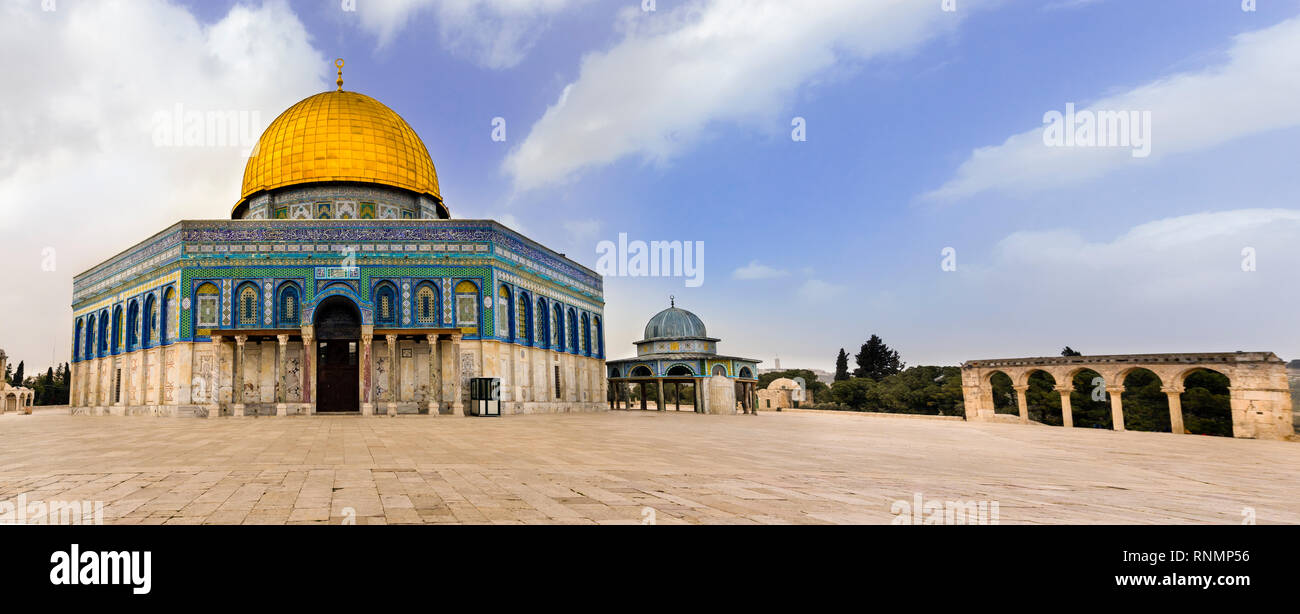 Dome of the Rock Islamic Mosque Temple Mount, Jerusalem, Israel, Middle ...