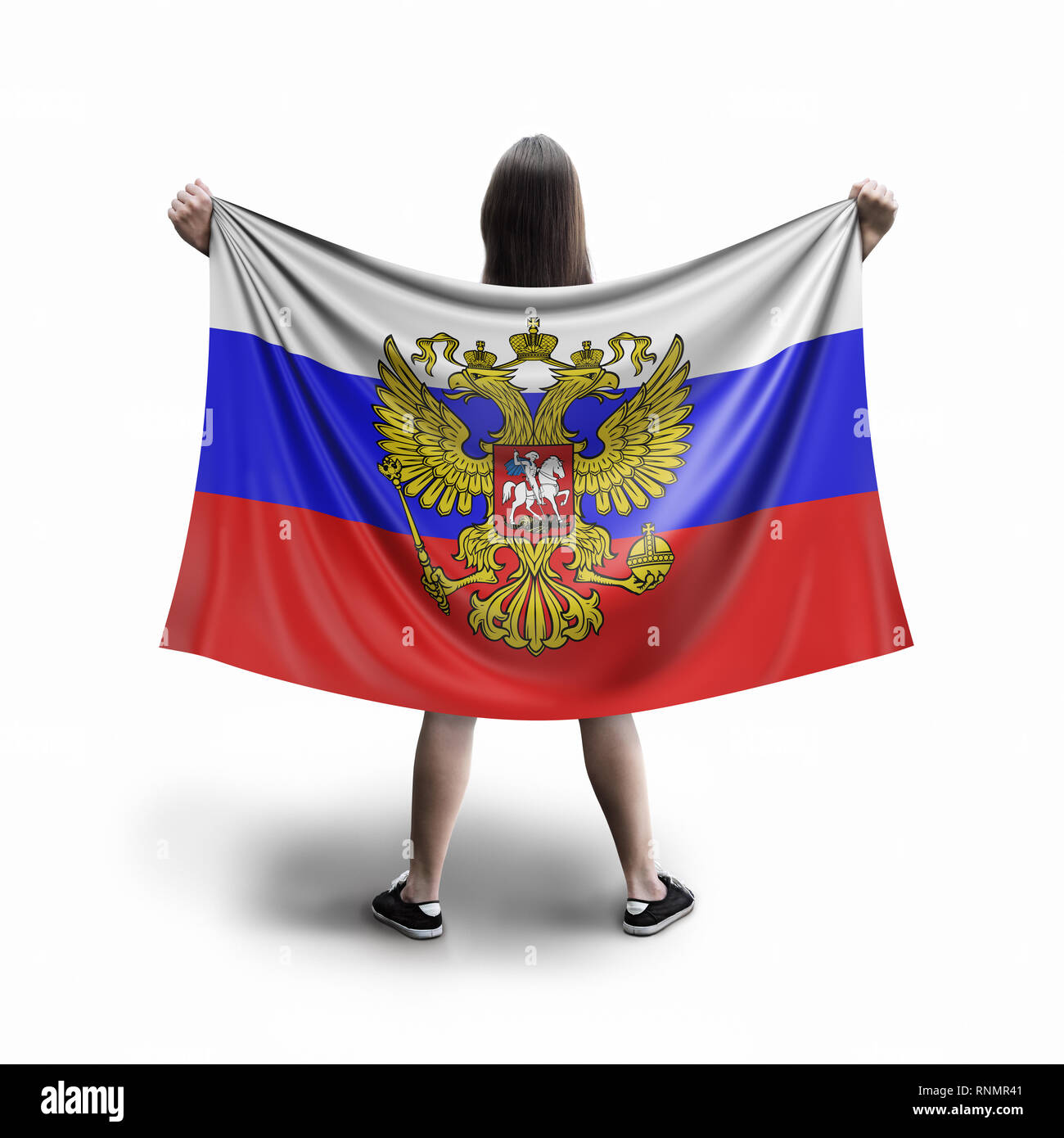Women and flag Stock Photo - Alamy