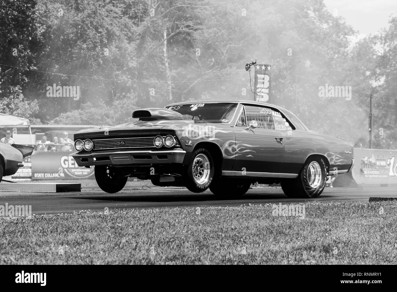Car racing event Black and White Stock Photos & Images - Alamy