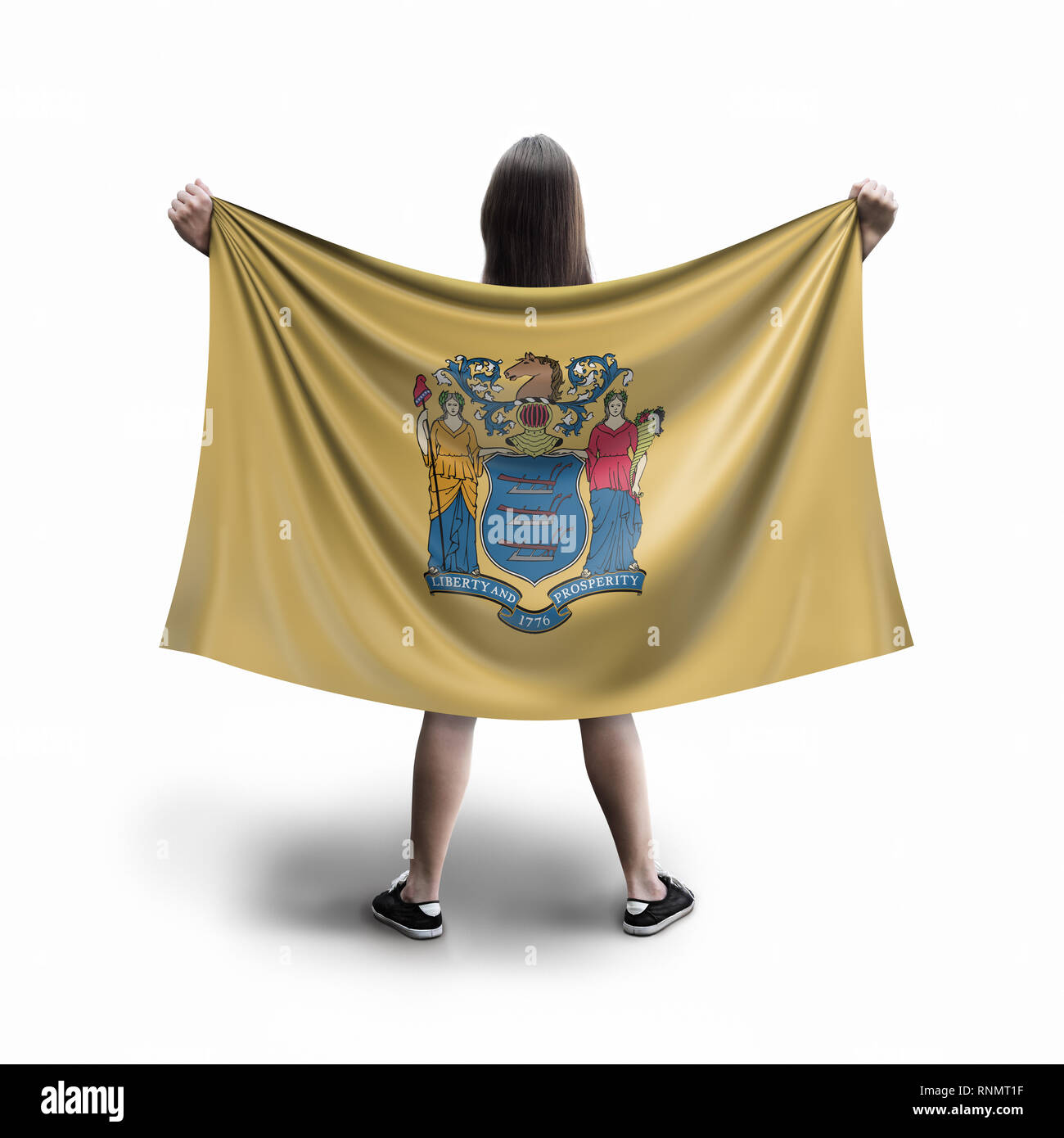 Women and flag Stock Photo - Alamy