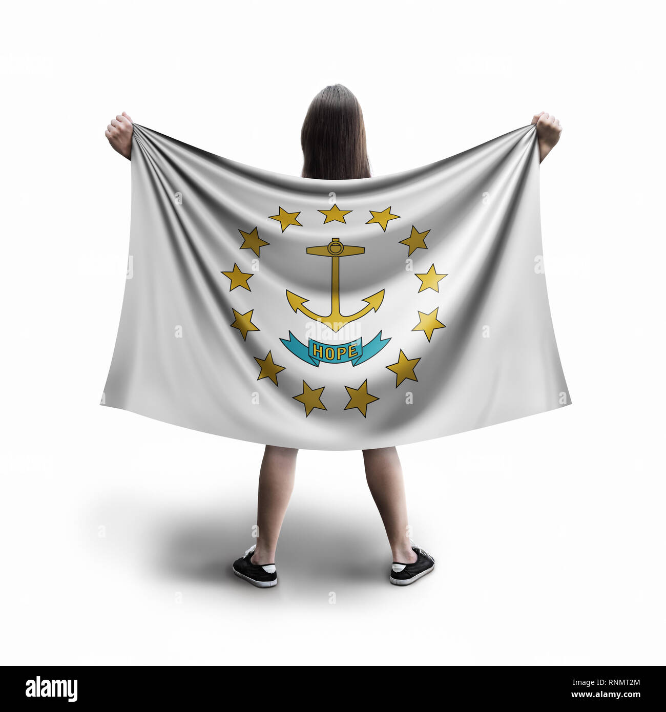 Women and flag Stock Photo - Alamy