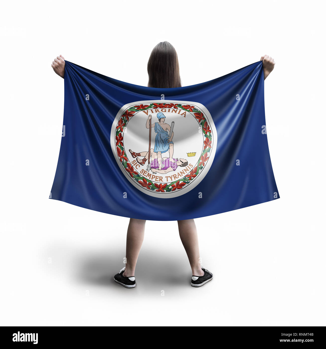 Women and flag Stock Photo - Alamy