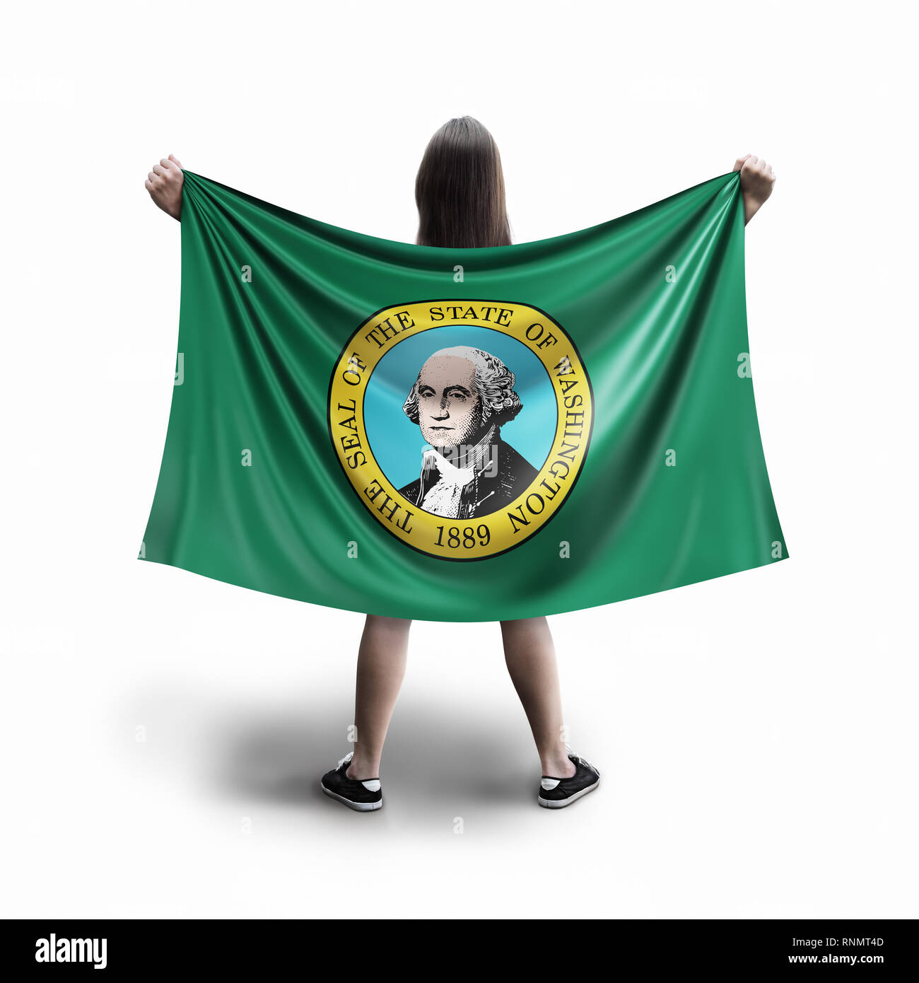 Women and flag Stock Photo - Alamy