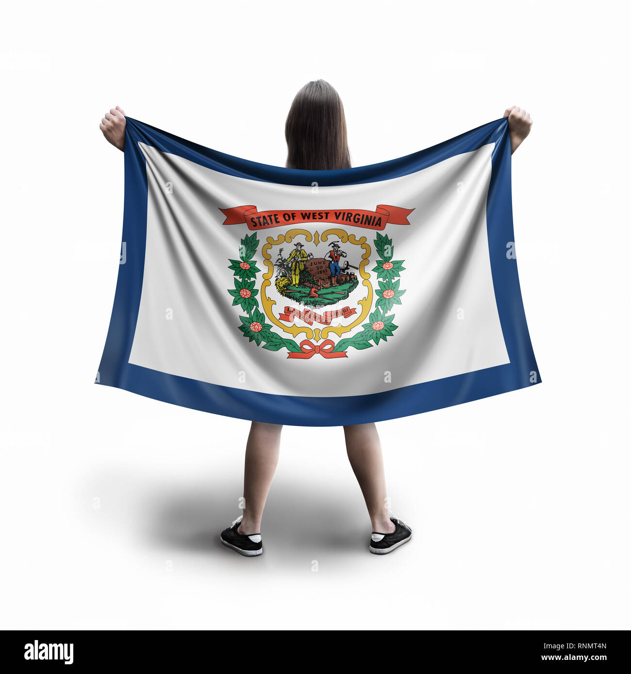 3d flag of the virginia Cut Out Stock Images & Pictures - Alamy