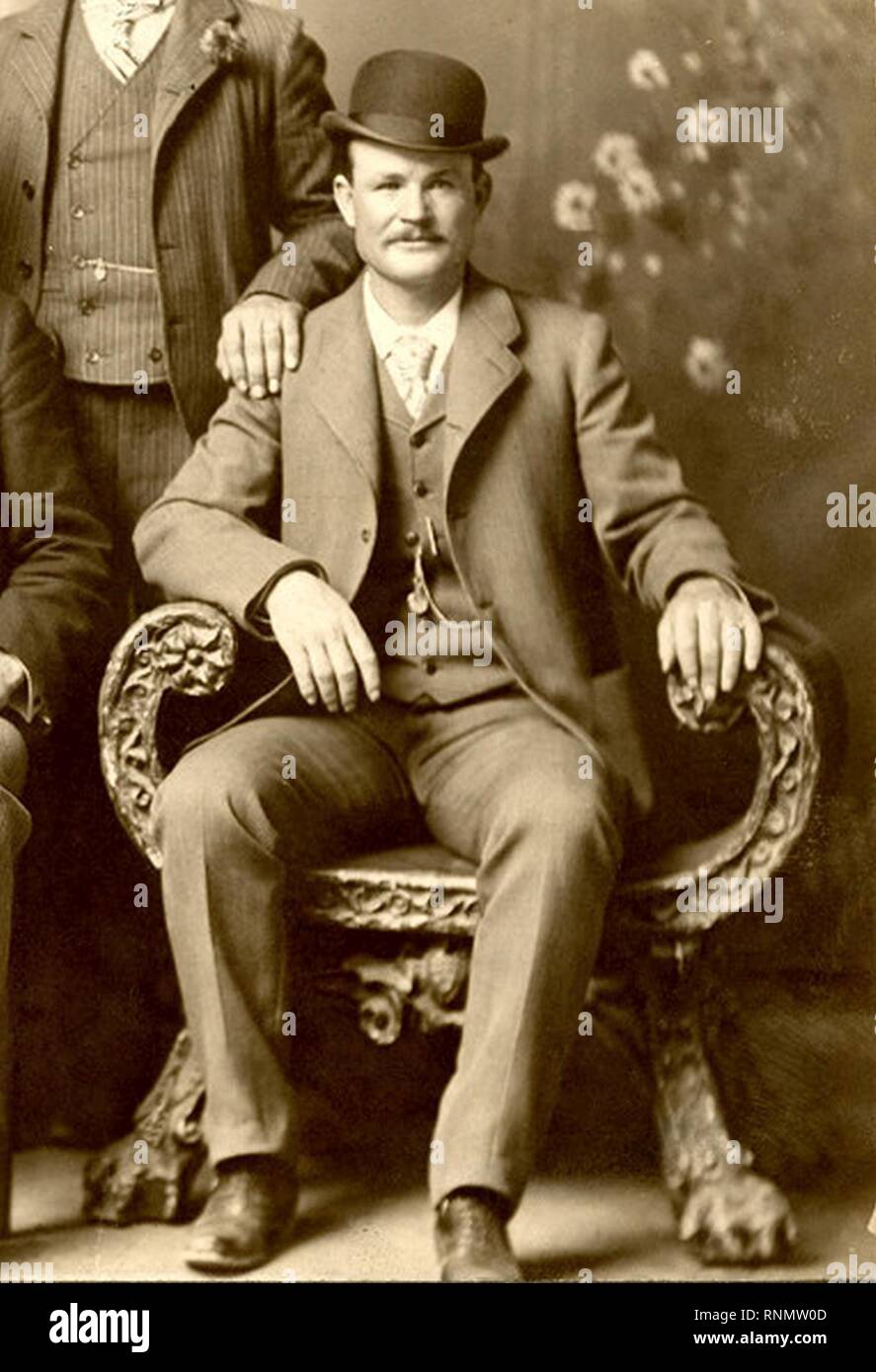 Butch Cassidy with bowler hat Stock Photo - Alamy