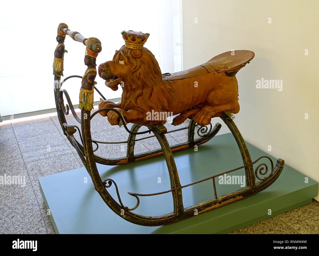 Carousel sleigh used for student rides during carnival festivities ...