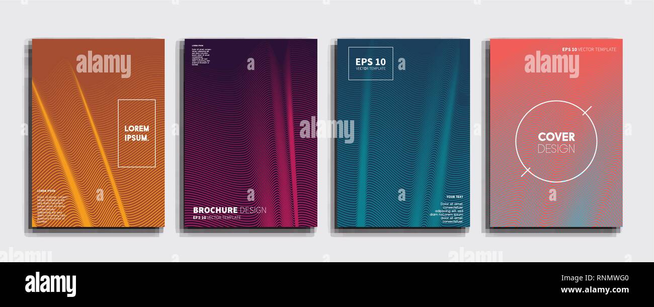 Minimal Vector cover designs. Future Poster template Stock Vector Image ...