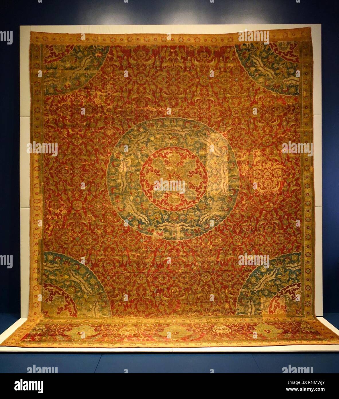 Carpet, Egypt, Cairo, Ottoman Empire, 1550-1600 AD, wool, view 1 Stock ...