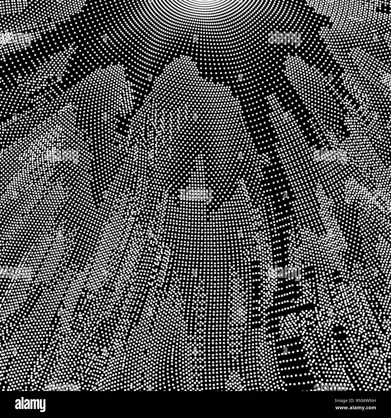 Array with Dynamic Particles. 3d Futuristic technology style. Abstract Background. Texture ...