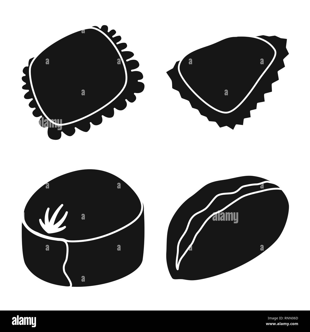 Vector illustration of cuisine and appetizer symbol. Collection of ...