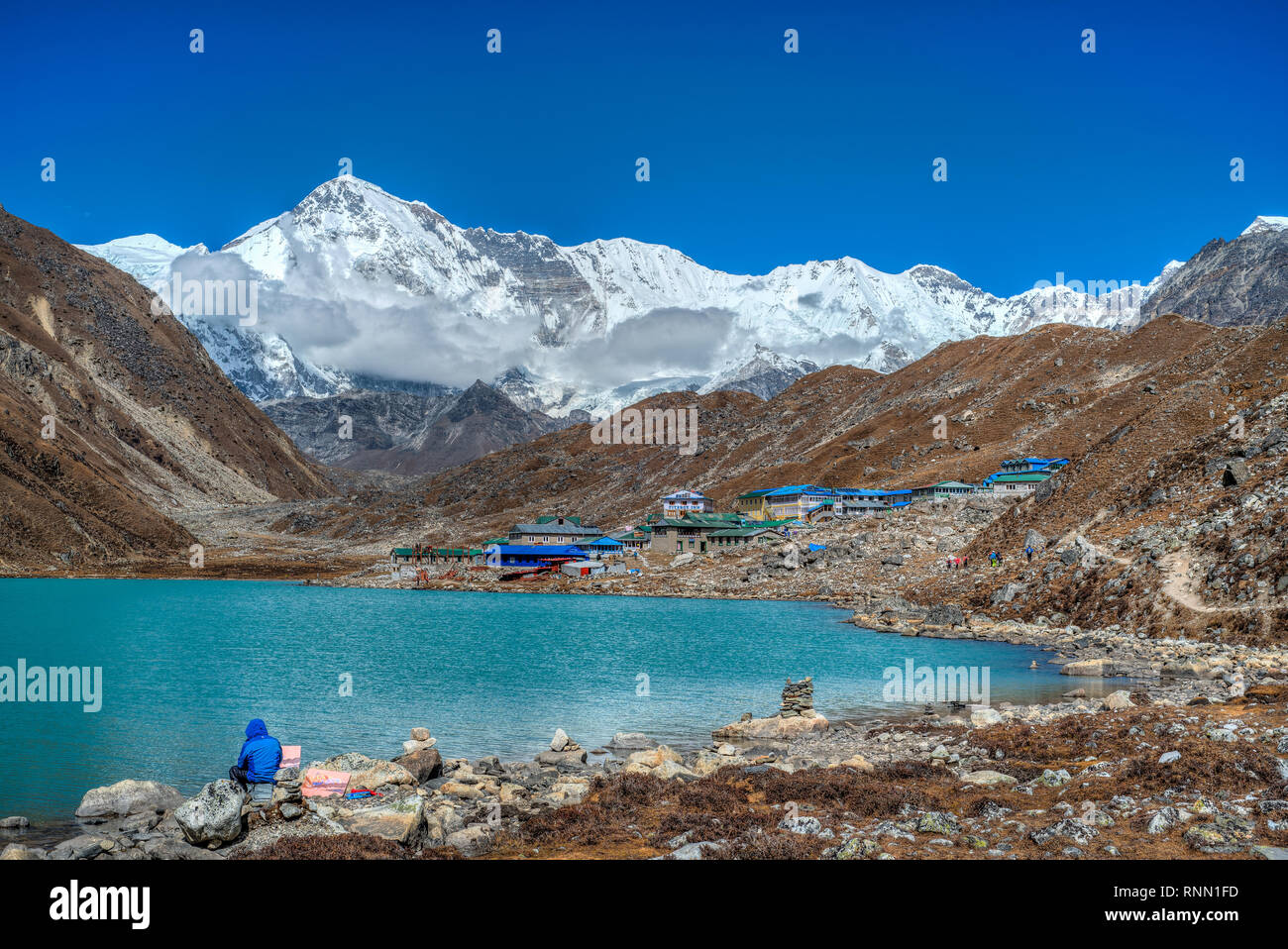 The Gokyo lakes in Nepal Stock Photo - Alamy