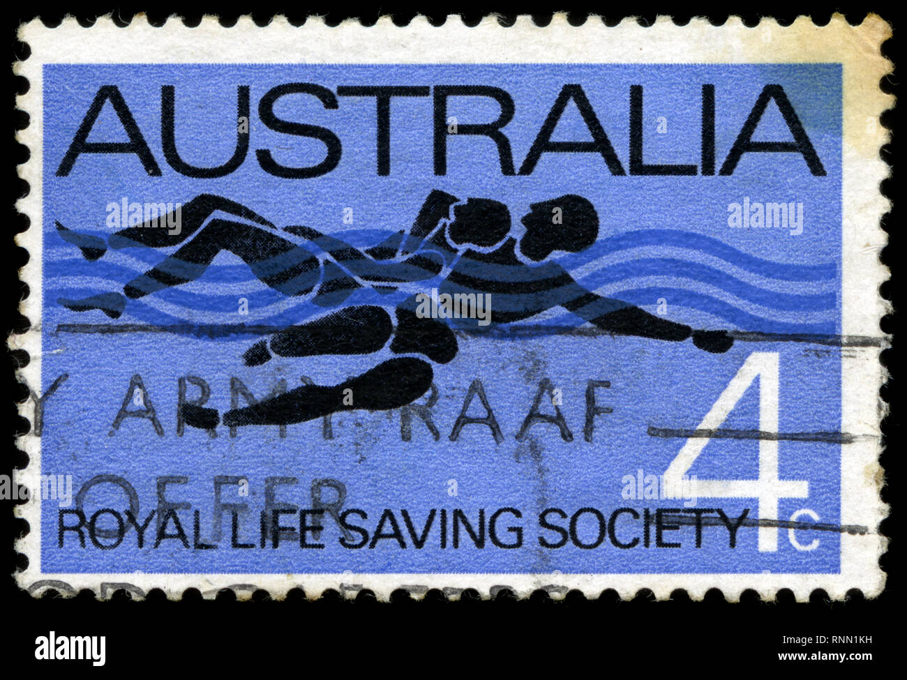 Postage stamp from Australia in the 75 years Royal Life Saving Society ...